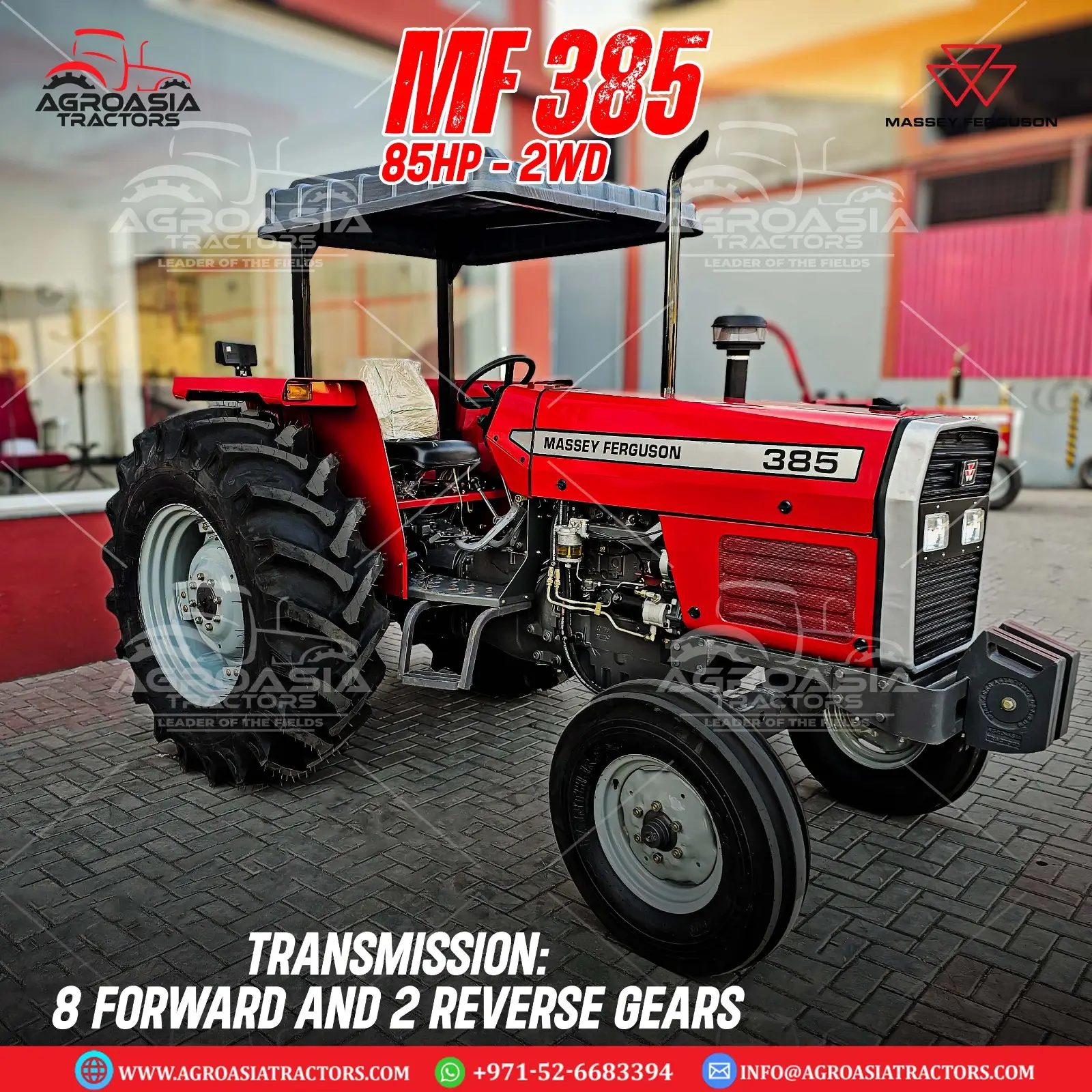 MF 385 2WD Tractor For Sale In UAE – Starting Price: $16,800