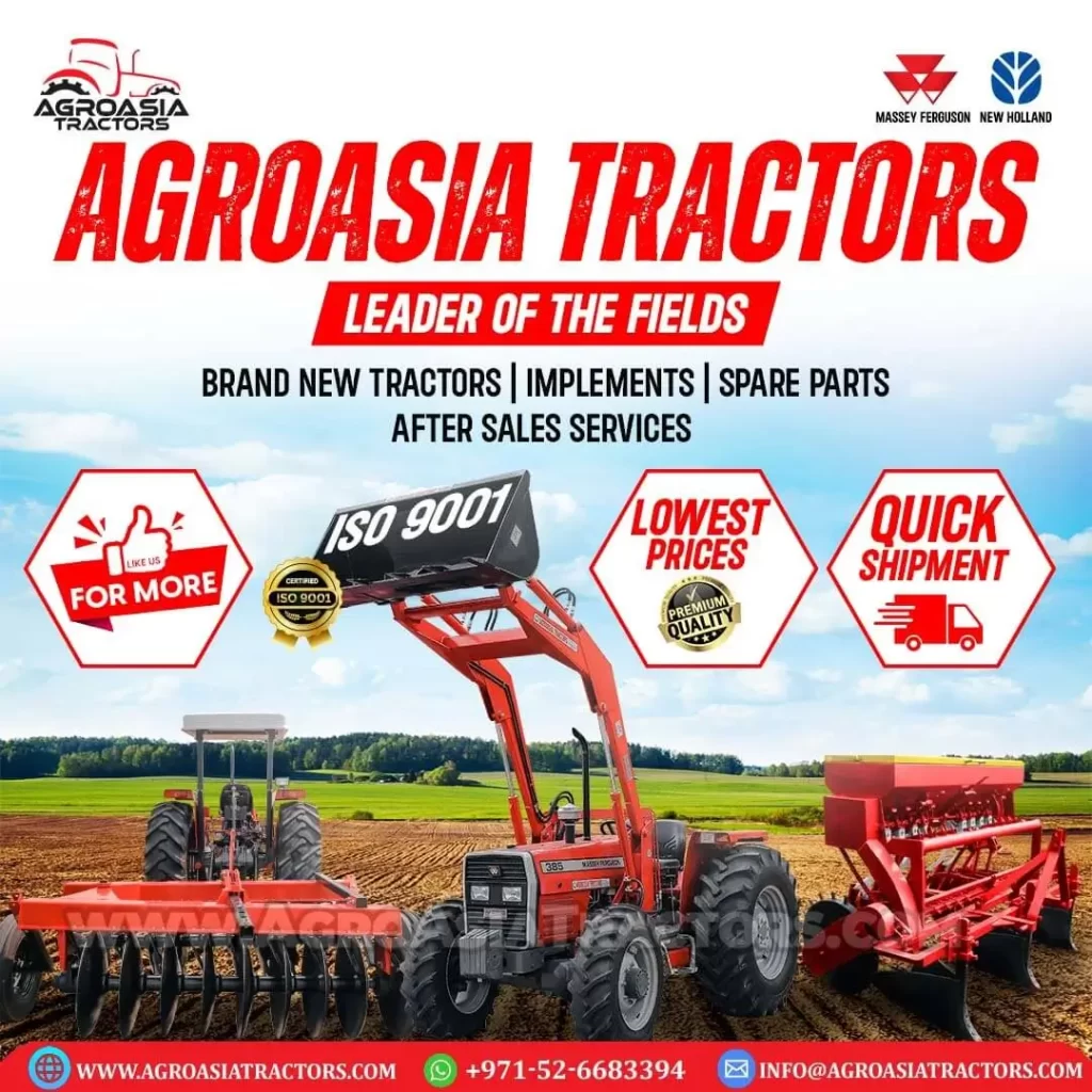 New Massey Ferguson Tractors In UAE - AgroAsia Tractors UAE